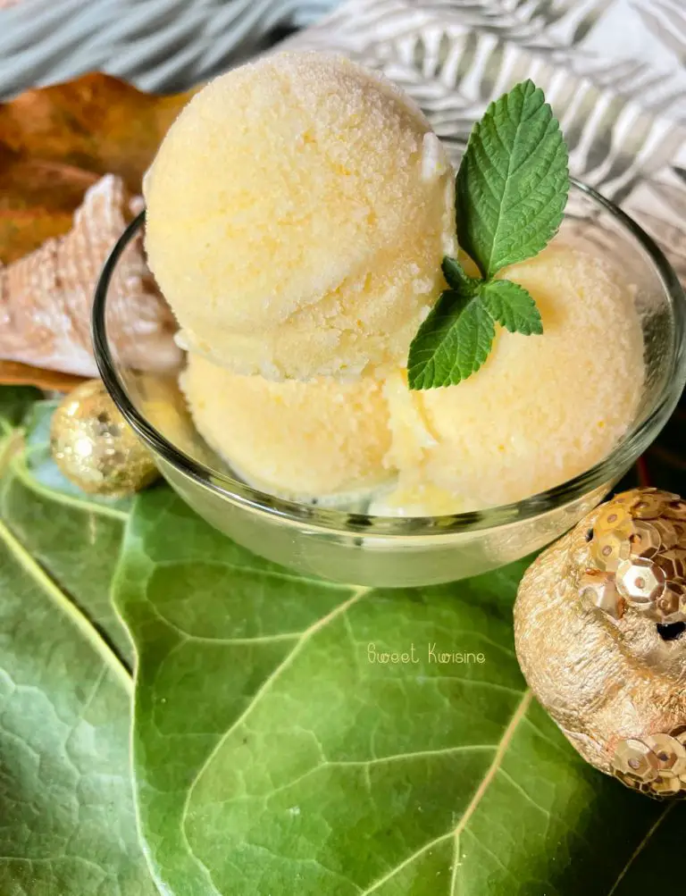 Le sorbet à la mandarine au shrubb - Recette by Sweet Kwisine